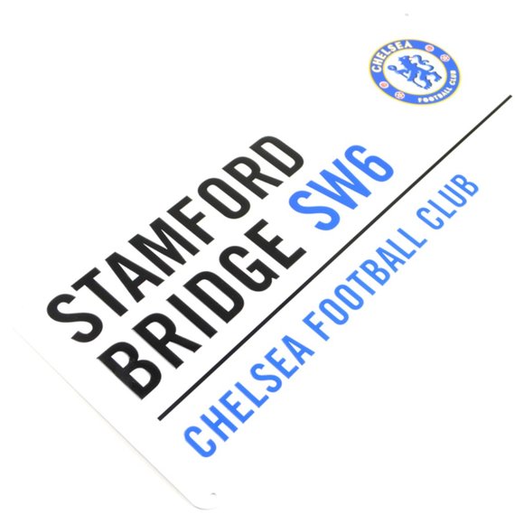 Chelsea FC | Wall Decor | Chelsea Fc White Stamford Bridge Metal Street ...